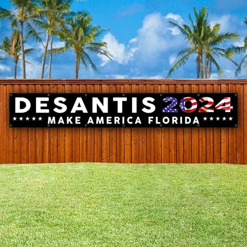 DESANTIS 2024 XXL Banner Advertising Vinyl Flag Sign Many Sizes LARGE ...