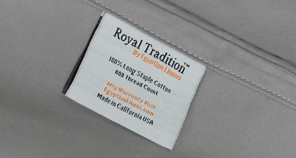 Made in USA- Low Profile Sheet Set (6"-10") Cotton 608 Thread Count Bed ...