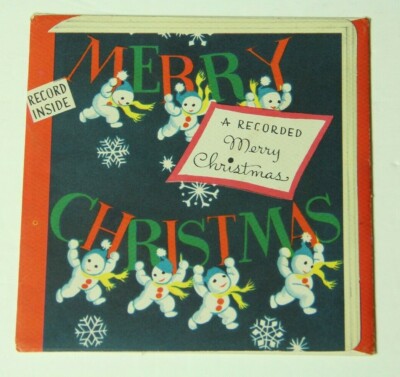 Voco Record A Recorded Merry Christmas Card - Vintage Cardboard Record ...