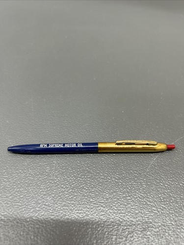 Vintage RPM Supreme Motor Oil Advertising Click Ballpoint Pen! | eBay