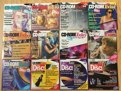 CD-ROM Today Magazine Vintage Software Lot 1994 1995 1996 Mac PC Games ...