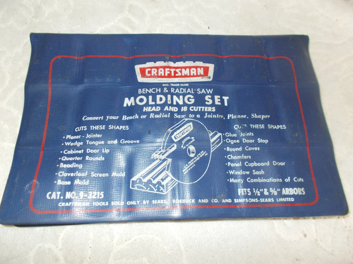 Craftsman Molding Cutters