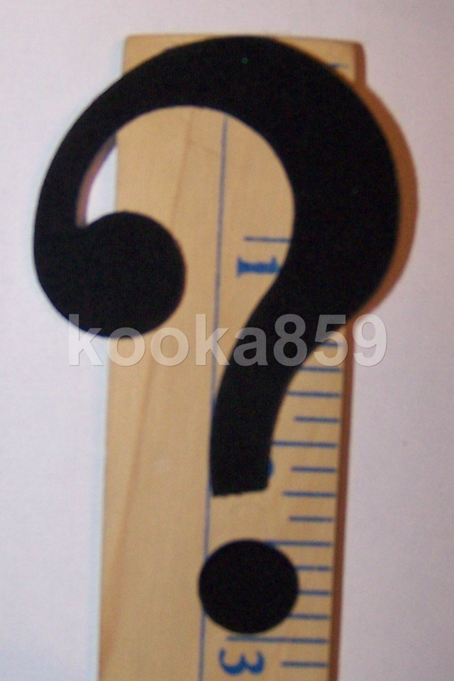 RIDDLER Costume QUESTION MARK SYMBOL Multi Size patches Batman Joker ...