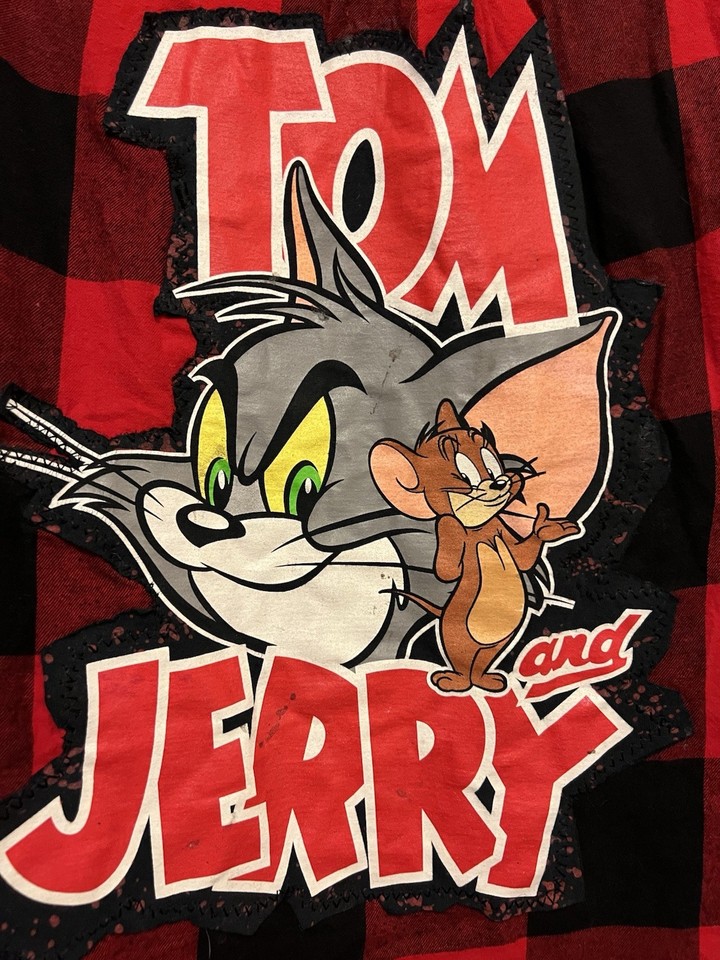 Vintage Tom And Jerry T-Shirt Flannel, Vintage T Graphics Arts Recycled ...