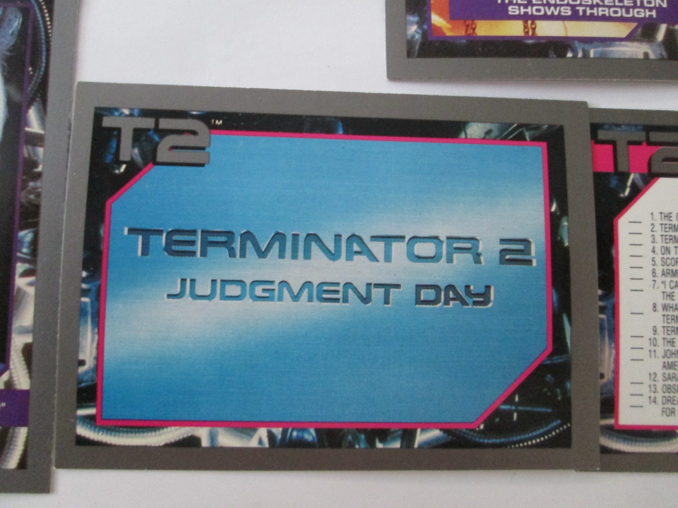 1991 IMPEL T2 TERMINATOR 2 JUDGEMENT DAY MOVIE #1-140 BASE CARD SET ...
