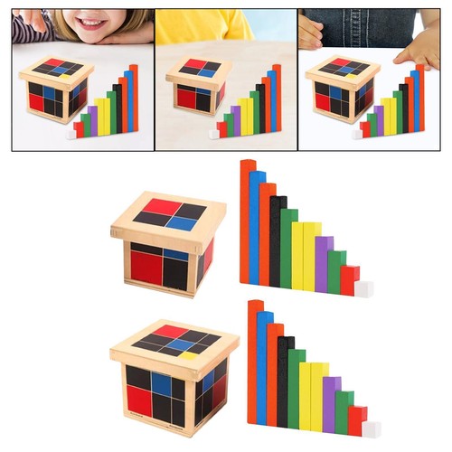 Wooden Cube Toy, Kid Math Learn Toys, Preschool Early Learning Tool ...