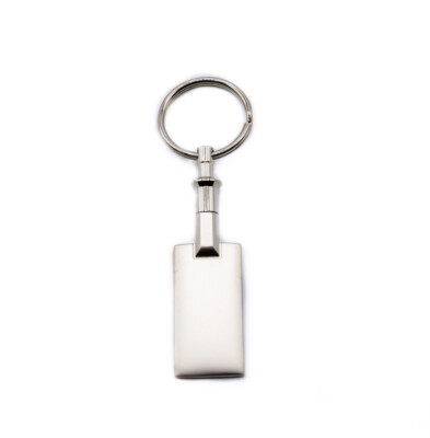 Silver Rectangular Quick Release Valet Keychain Accessory Detachable | eBay