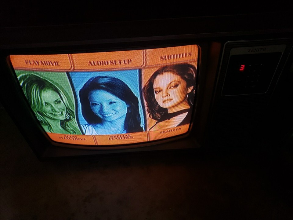 RARE 1983 Zenith 19" Woodgrain Z1920W CRT Retro Gaming Color TV No ...