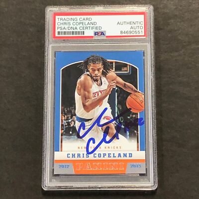2012-13 NBA Hoops #232 Chris Copeland Signed Card AUTO PSA Slabbed ...