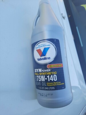 Valvoline SynPower SAE 75W-140 Full Synthetic Gear Oil 1 QT | eBay