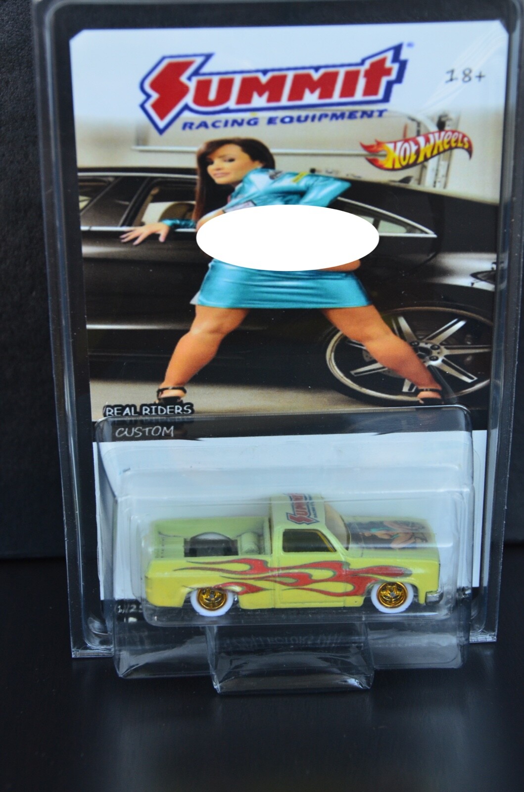 Summit Racing Lisa Ann CUSTOM HOT WHEELS Chevy Silverado Yellow One of ...