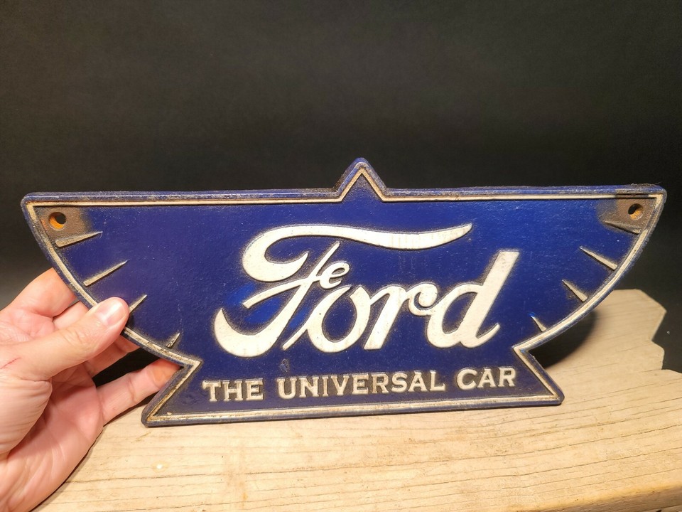 Antique Vintage Style Cast Iron Ford Car Sign Plaque | eBay