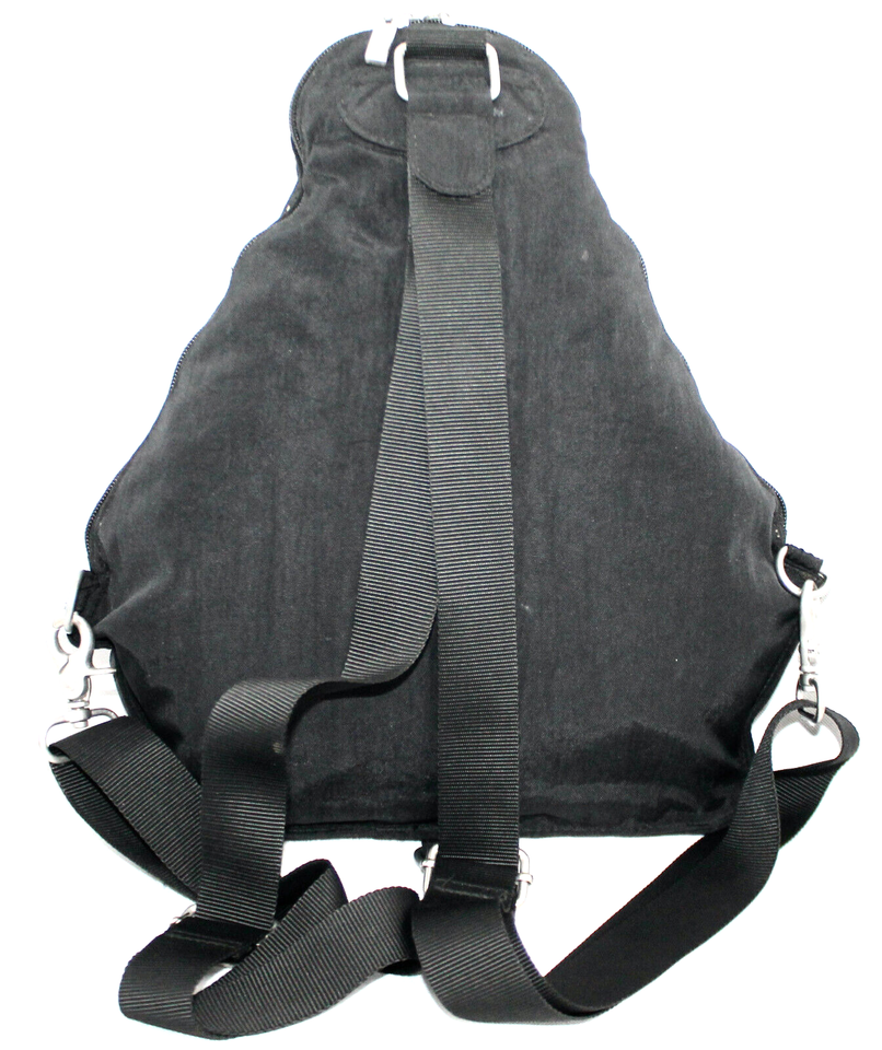 BAGGALLINI Traverse Convertible Sling Bag Backpack Triangle Shape Black ...