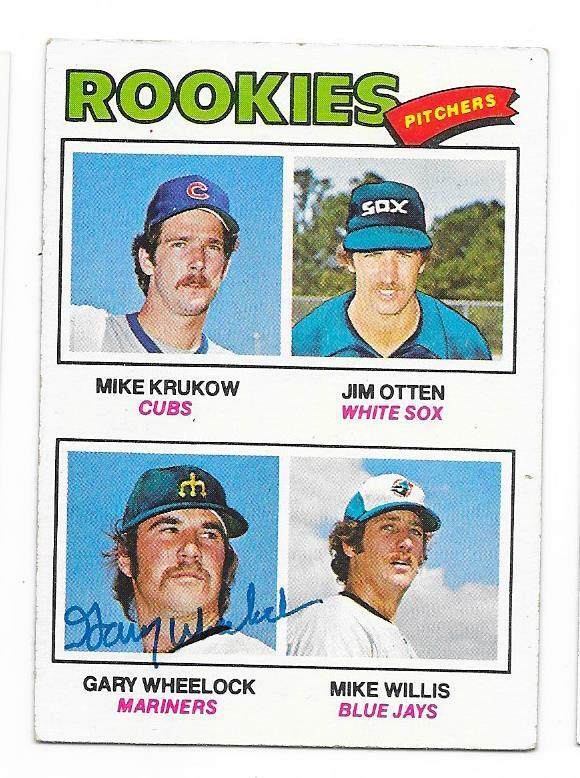 GARY WHEELOCK 1977 TOPPS AUTOGRAPHED SIGNED # 493 SEATTLE MARINERS | eBay