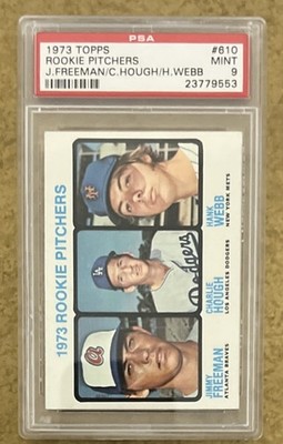 1973 Topps #610 Charlie Hough RC Rookie Pitchers PSA Mint 9 | eBay