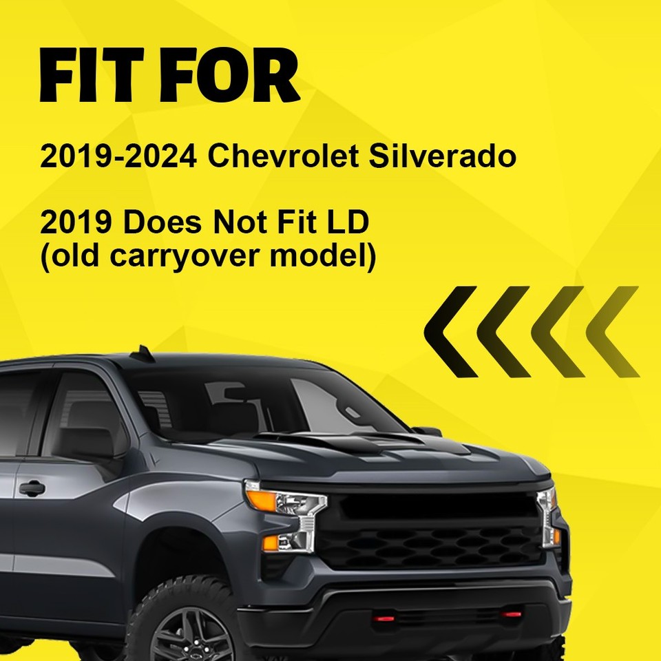 Front Rear Splash Mud Flap Guard Delete Cover Fit 2019-24 Chevy ...