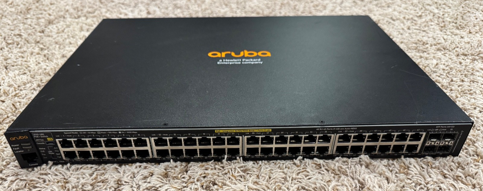 HPE Aruba 2530-48G PoE+ J9772A 48xGigabit 10/100/1000 4xSFP Network ...