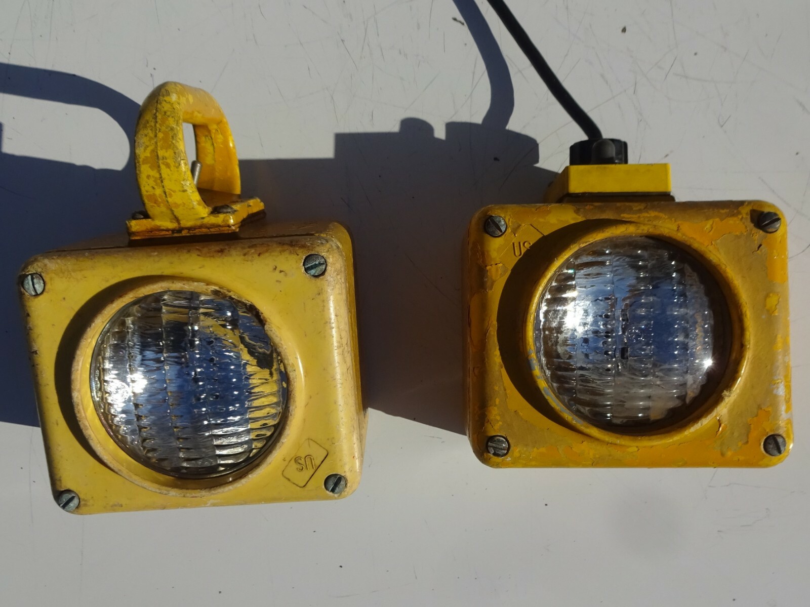 Vintage U.S Navy Roflan Portable Spot Yellow Battle Lantern (2PCS) | eBay