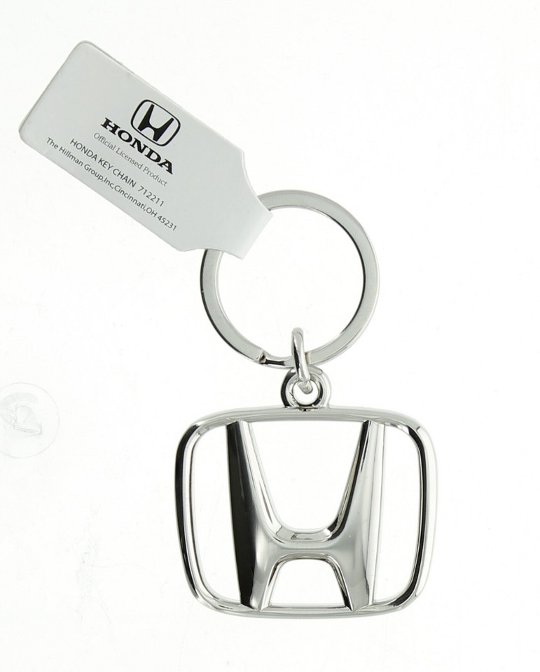 Honda Key Chain Emblem Metal 712211 Honda Logo Key Ring, Silver | 1 in ...