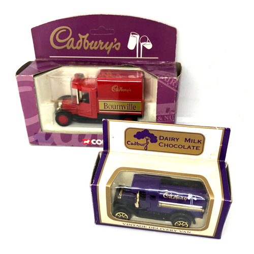 2 x Die Cast Cars 1996 CADBURY'S BOURNVILLE CORGI & DAIRY MILK ...