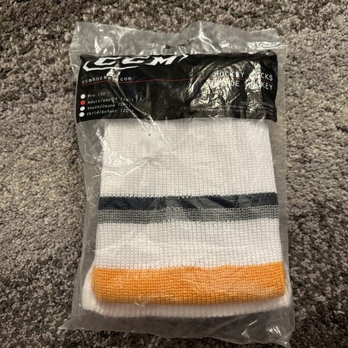 CCM Adult/Senior 28" Ice Hockey Socks Multi Colored BRAND NEW Polyester ...