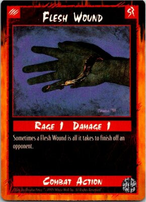 Rage Unlimited CCG Card Flesh Wound | eBay