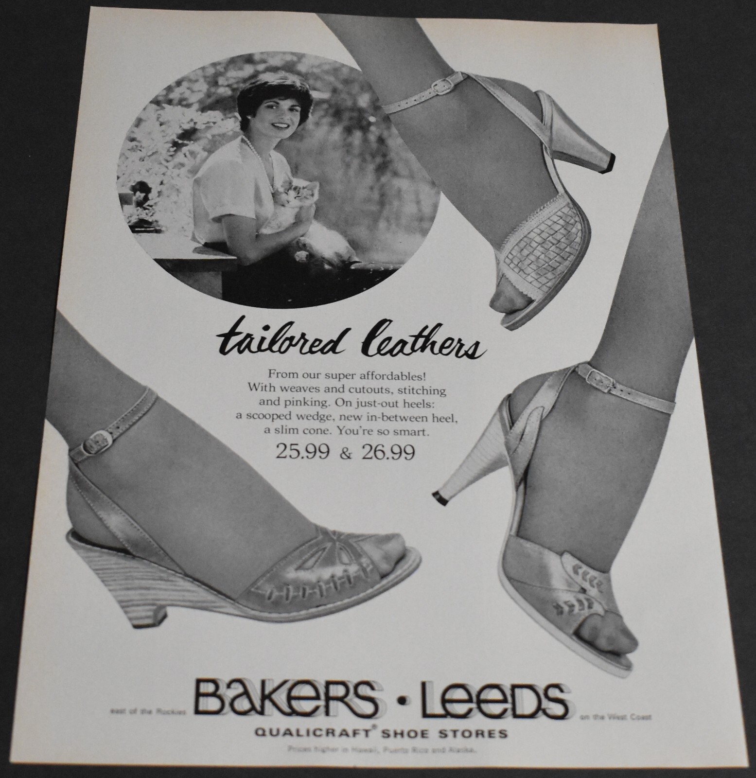 1980 Print Ad Fashion Style Lady Heels Legs Sexy Tailored Leathers ...