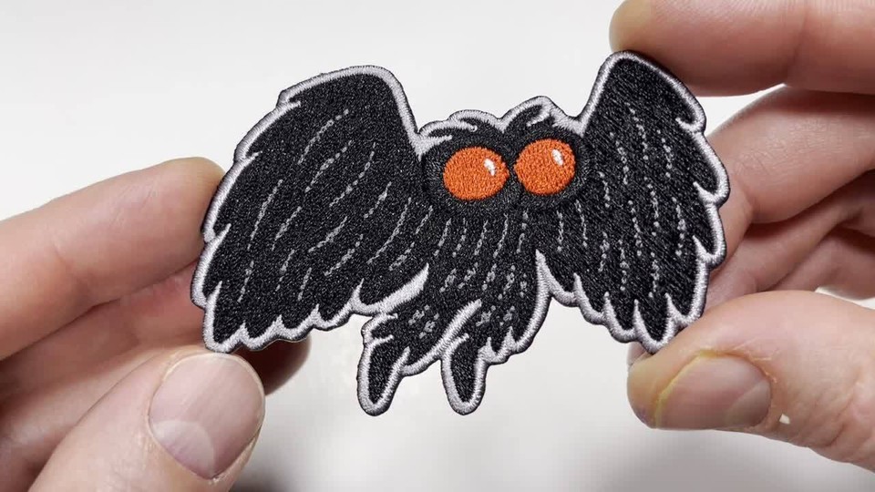 Mothman Cute cryptid embroidered patch | Mothman | cryptozoology | eBay