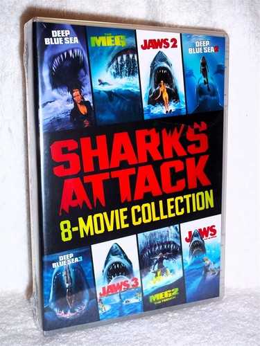 Sharks Attack 8-film Collection (DVD, 2025, 7-Disc) action thriller ...