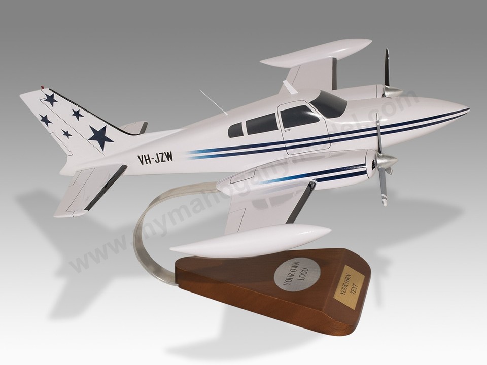 Cessna 310 Model Desk Wood Airplane New Model Large Scale 1/24 | eBay