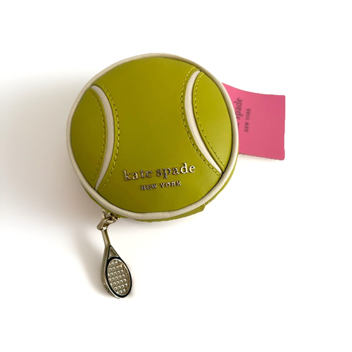 Kate Spade Tennis Ball Coin Purse Pouch Charm Key Ring NWT Rare New ...