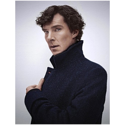 Benedict Cumberbatch Headshot in Collared Jacket Blue Eyes 8 x 10 inch ...