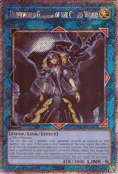 Underworld Goddess of the Closed World (Platinum Secret Rare) RA02 ...
