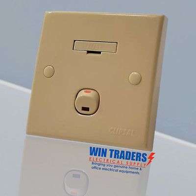 Clipsal 13A DP Fuse spur Switched with Neon & Flex Outlet - Honey ...