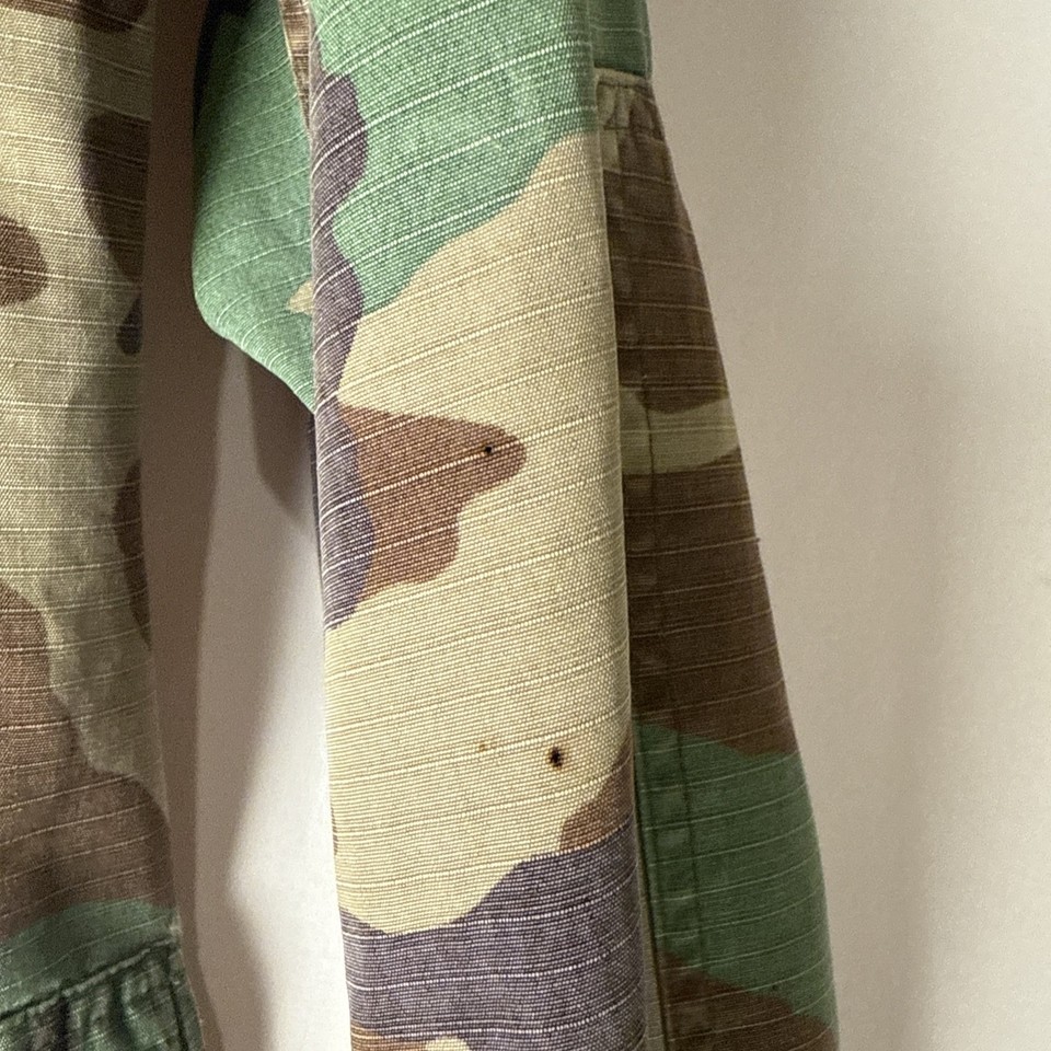 Vintage US Army Rangers Patched Camo Bdu Medium Regular Field Shirt Jacket | eBay