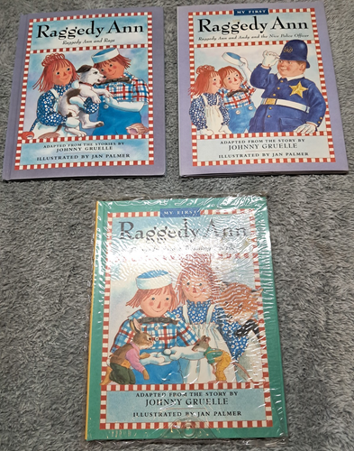 Lot of 3 Vintage Raggedy Ann & Andy Books by Johnny Gruelle Wishing ...