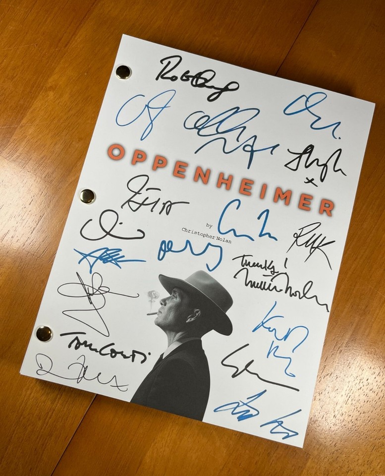 Oppenheimer Script Signed- Autograph Reprints- 197 Pages- Oppenheimer ...