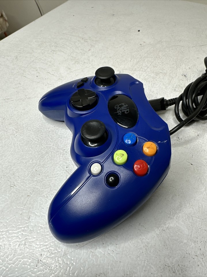 Hip Gear Original Microsoft Xbox Controller Dark Blue WIRED | eBay