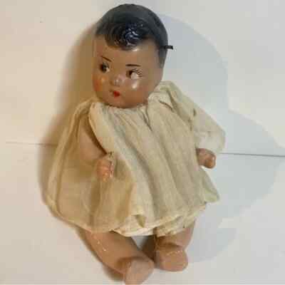Vintage 1934 Effanbee Composition Baby Tinyette Patsy Family Doll 6.5 ...