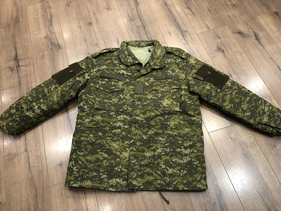 KOSOVO FSK ARMY MILITARY DIGITAL CAMO HEAVY WINTER JACKET COAT ...