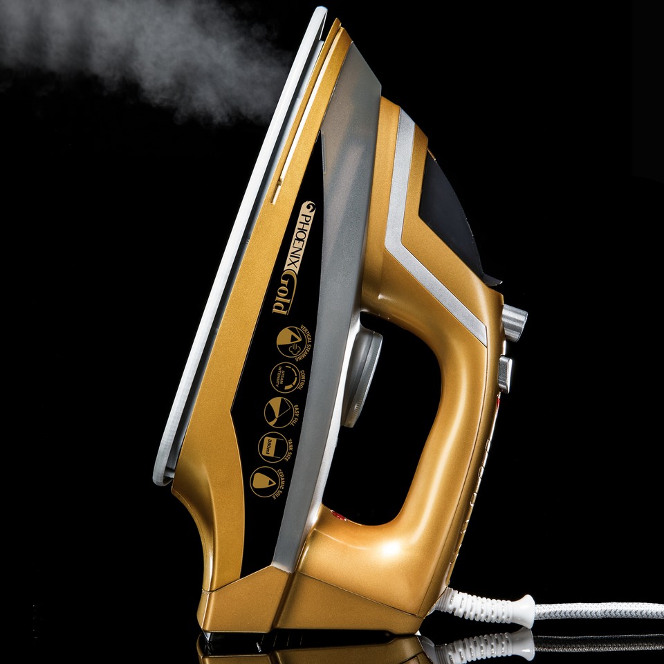 JML Phoenix Gold: Iron With Built-In Steam Generator & Ceramic Sole ...