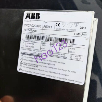 ABB NEW REF542 2RCA029395 HMI controller DHL/FedEx fast shipping | eBay
