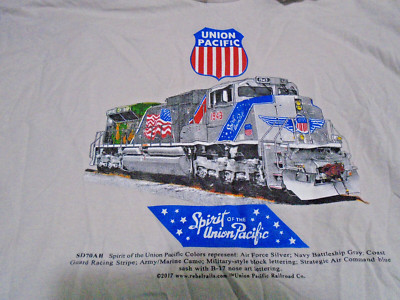 The Spirit of the Union Pacific Train locomotive Railroad 2XL T-Shirt ...