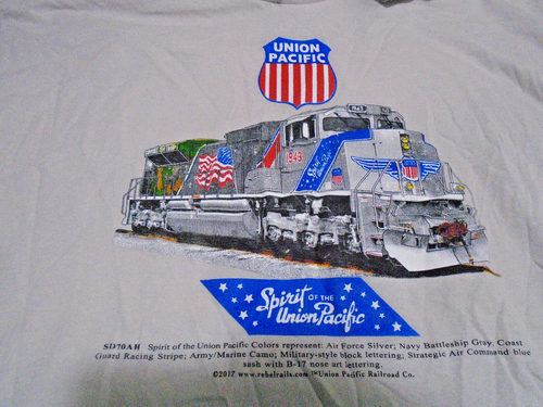 The Spirit of the Union Pacific Train locomotive Railroad 2XL T-Shirt ...
