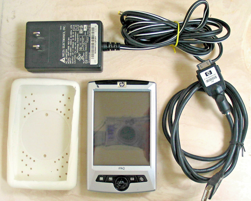 HP Ipaq rz1710 PDA with charger and silicone cover, needs new battery ...