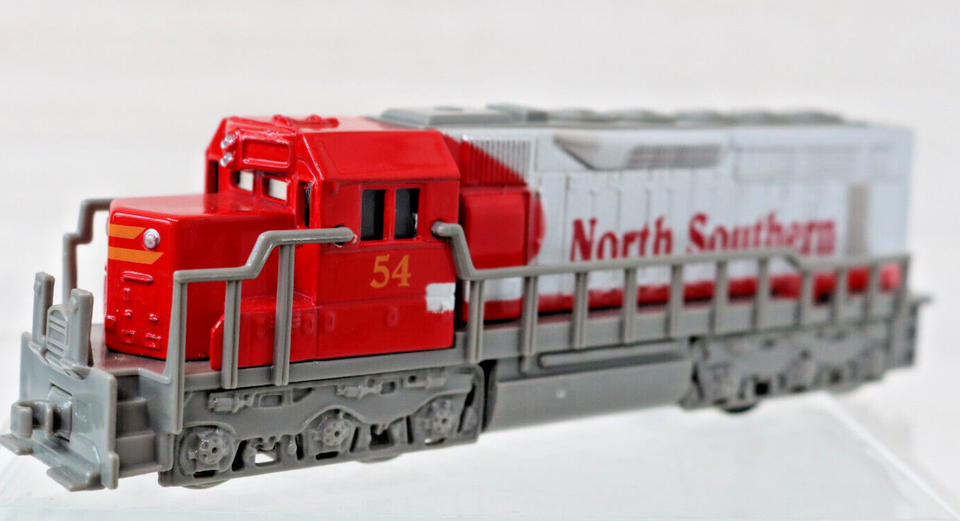 Freight Locomotive Pull Back Power Red & Silver North Southern #54 Die ...