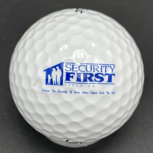 Security First Title Co Logo Golf Ball (1) Titleist NXT Tour Pre-Owned ...
