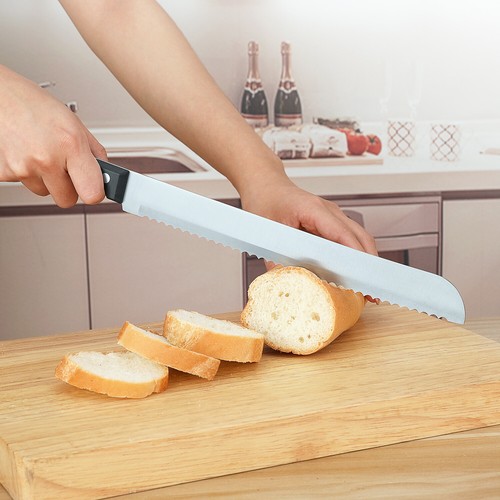 Humbee Chef, Stainless Steel Serrated Bread Knives 8/10/12 inch | eBay