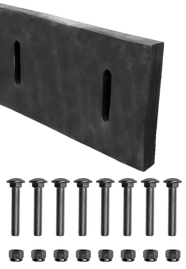 Rubber Cutting Edge Snow Plow Blade 78"L x 6"H x 1"W - Replaces Western ...