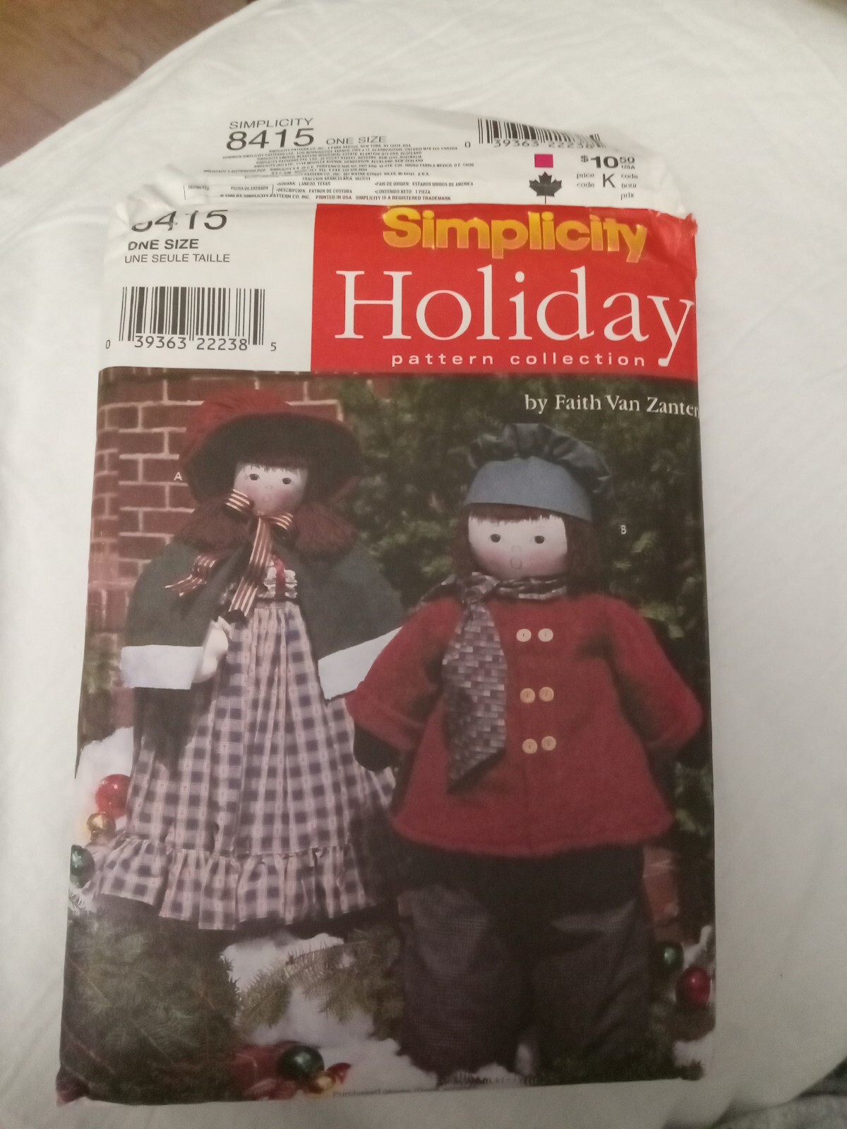Simplicity 8415 Victorian Caroler Dolls Vintage Christmas Holiday ...